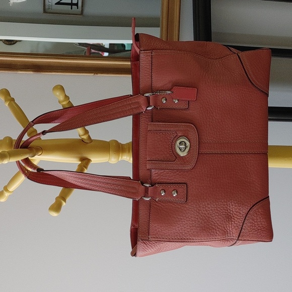 Coach | Bags | Coach Hamilton Pebbled Leather Large Tote | Poshmark